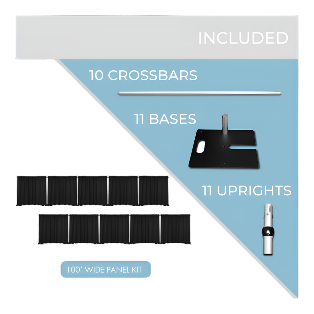 Buy Pipe and Drape kits for Portable Church Pipe and drape USA - PIPE ...