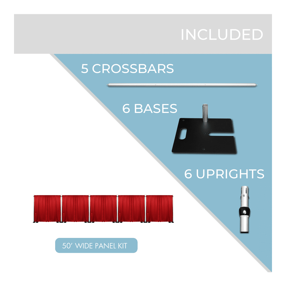Pipes & Drapes Systems : Back Drop Pipe and drape kits Pipe and Drape ...